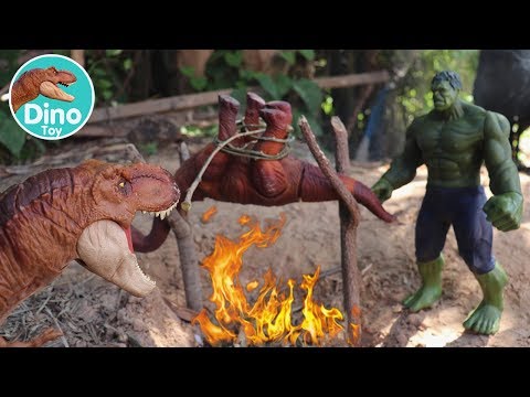 The Hulk VS T Rex Dinosaurs Toy | Dino Toy Ep.32 - YouTube