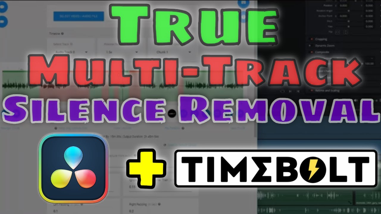 TRUE Multi-Track Silence Truncation using TIMEBOLT + DaVinci Resolve! - YouTube