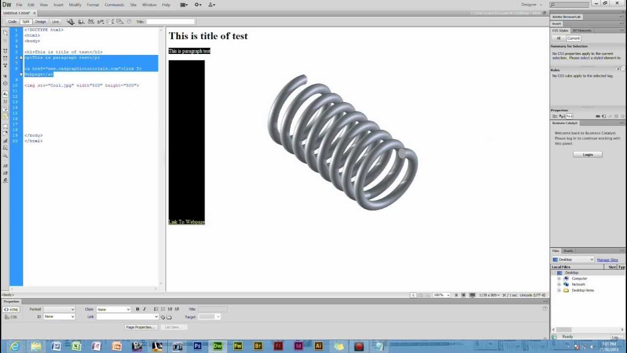 Learning The Basics To Html Code Writing Using Notepad And Dreamweaver