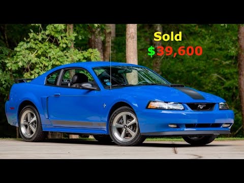 2003 mach 1 mustang sells at auction azure blue - YouTube