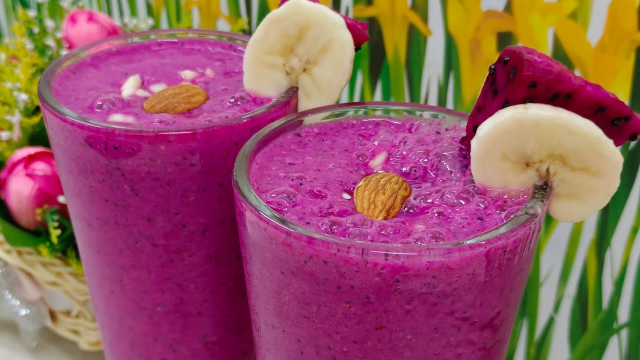 Red Dragon Fruit Smoothie | Smoothie Recipe - YouTube
