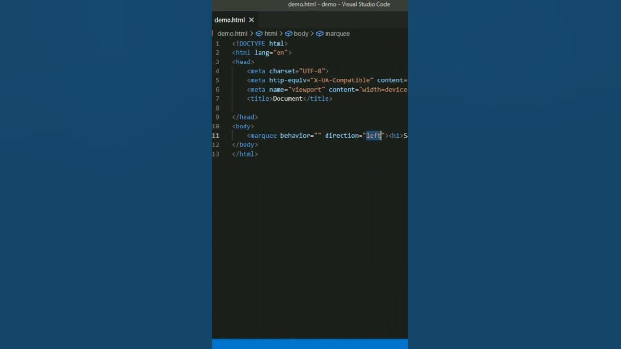 How To Move Text In HTML Marquee Tag HTML And CSS Useful Tricks how-to-move-text-in-html-marquee-tag-html-and-css-useful-tricks