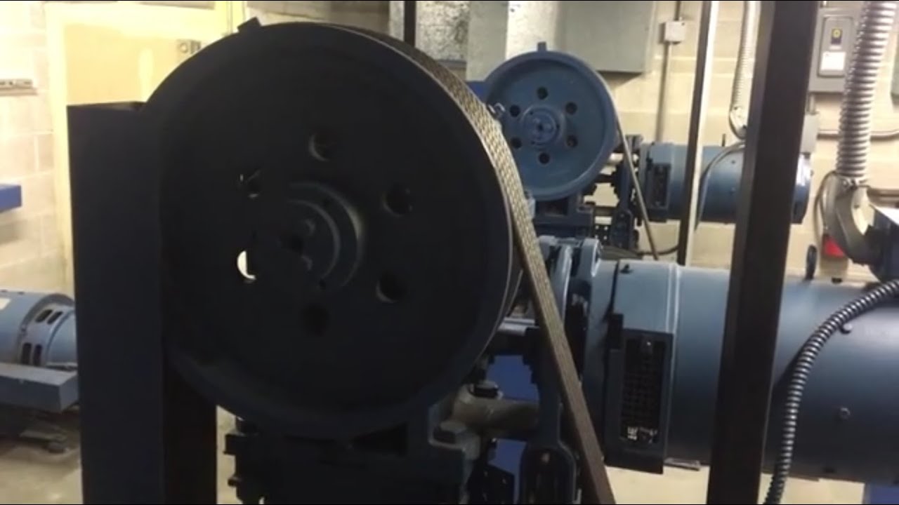 Dover Computamatic Elevator Machine Room - YouTube