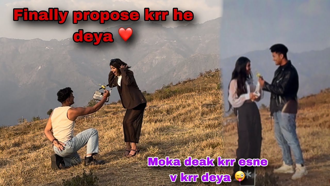 Finally propose krr he deya donu ladkyo ko or haa v bol deya - YouTube