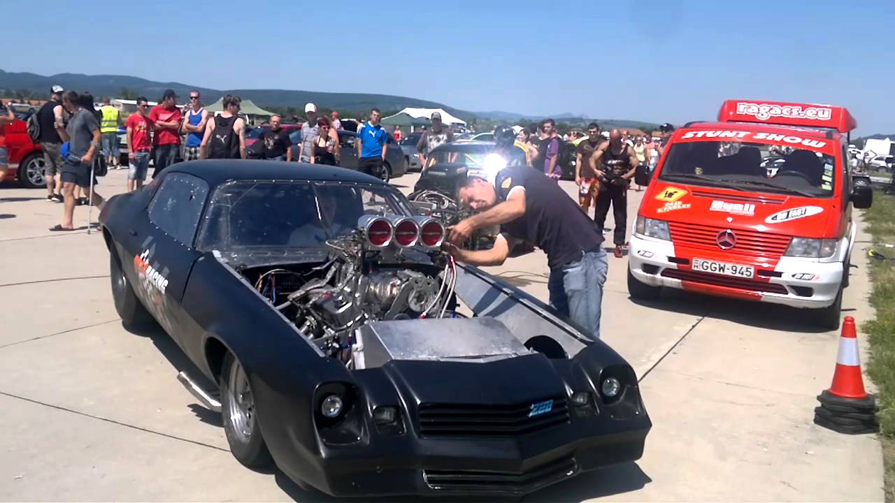 Mustang meeting Slovakia - drag race car 2000 HP - YouTube