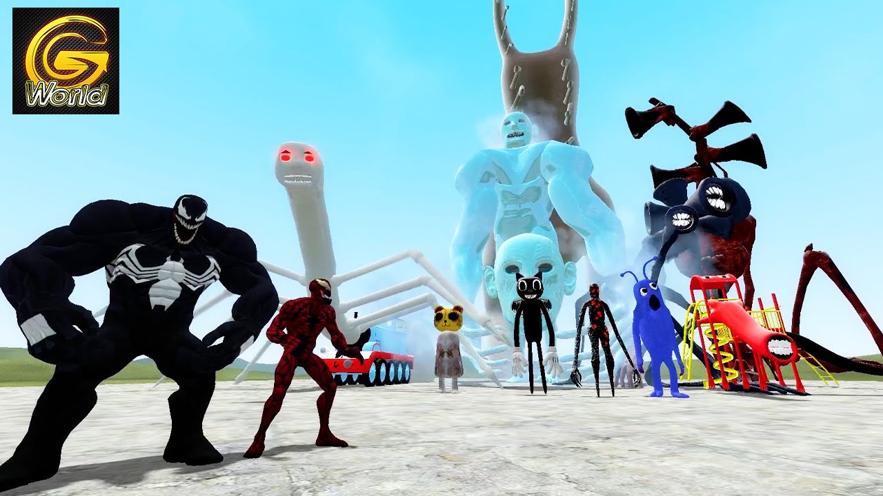 Venom - Camage VS Trevor Henderson Creature!! Garry's Mod - YouTube