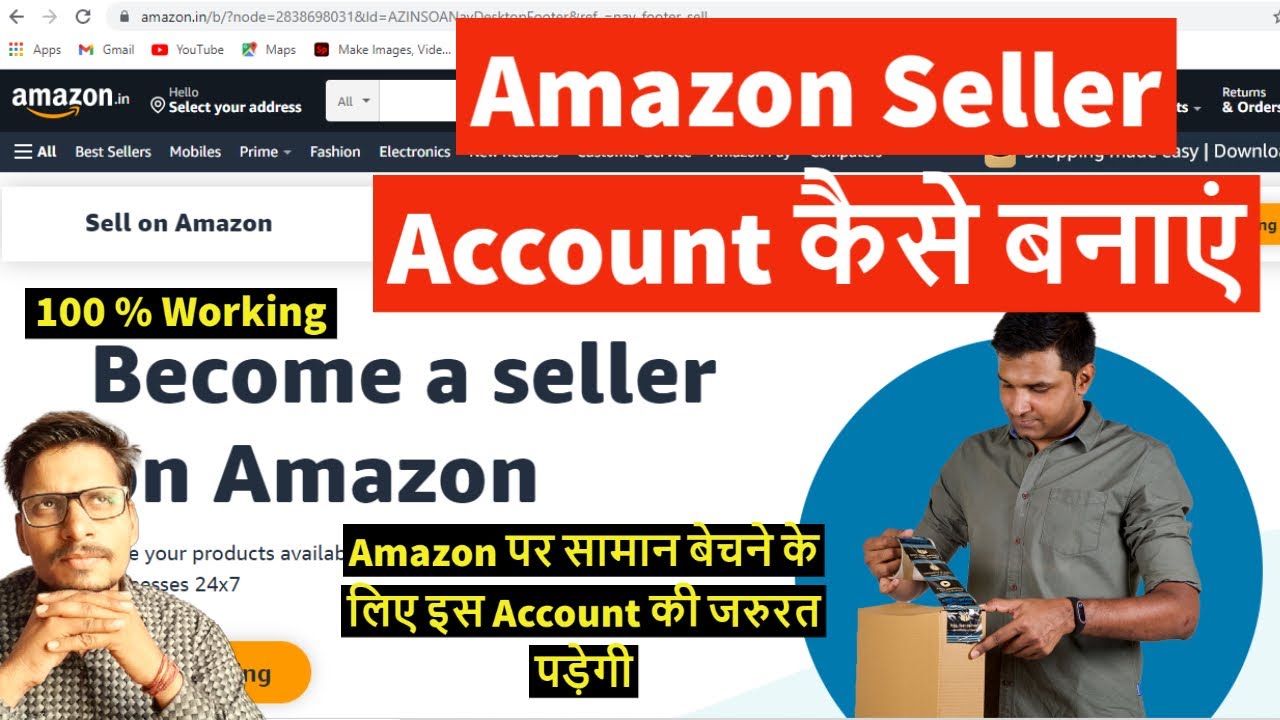 Amazon Seller Account Kaise Banaye || How To Create Amazon Seller ...