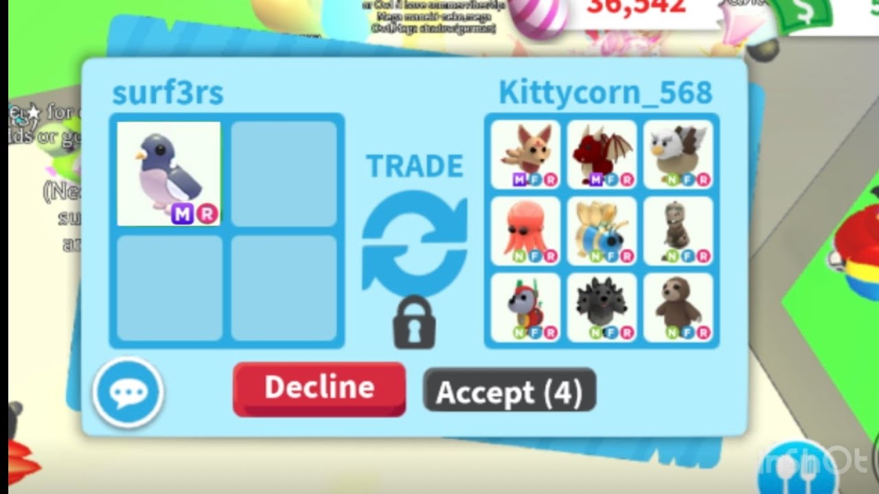 What people offer for a mega wood pigeon! Adopt me - YouTube