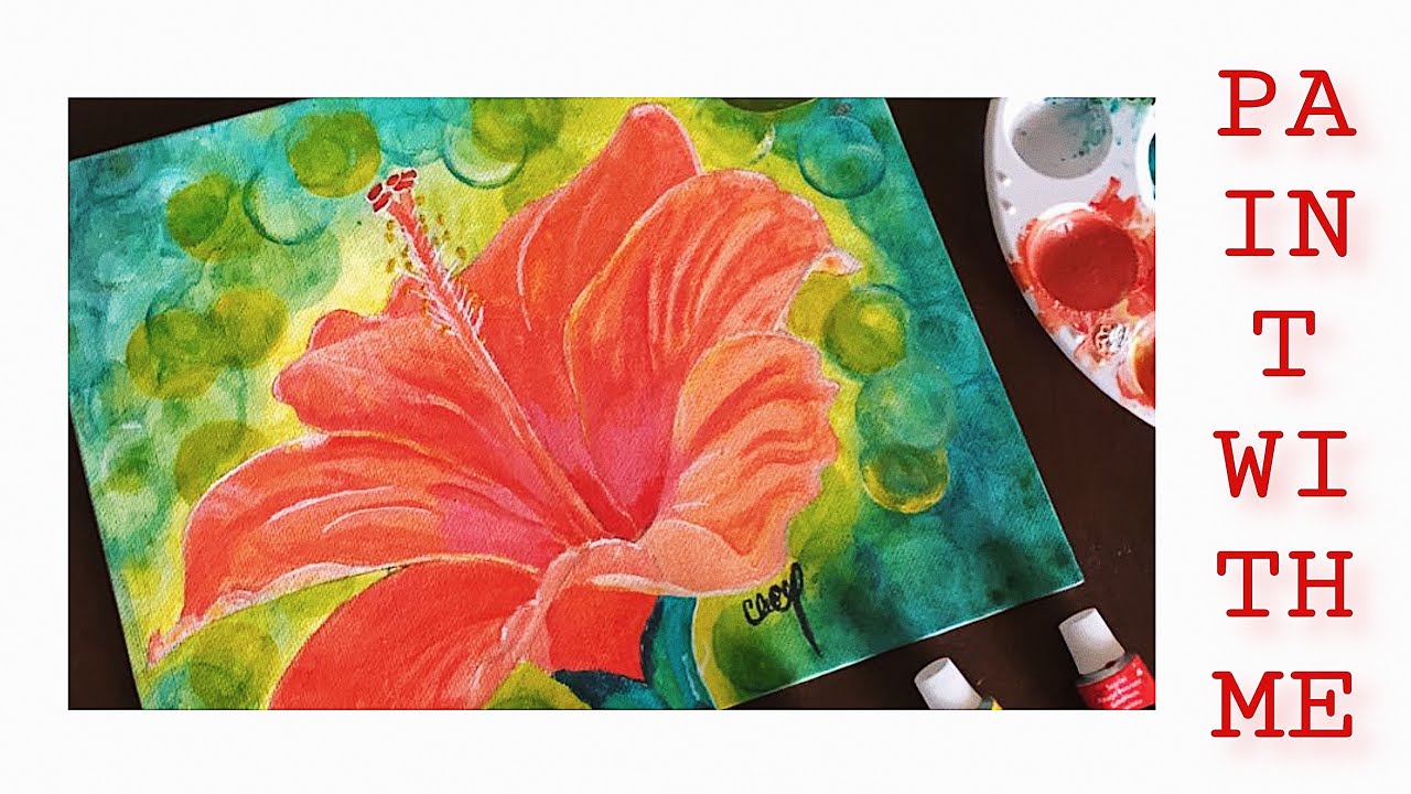 paint with me 🌺 - YouTube