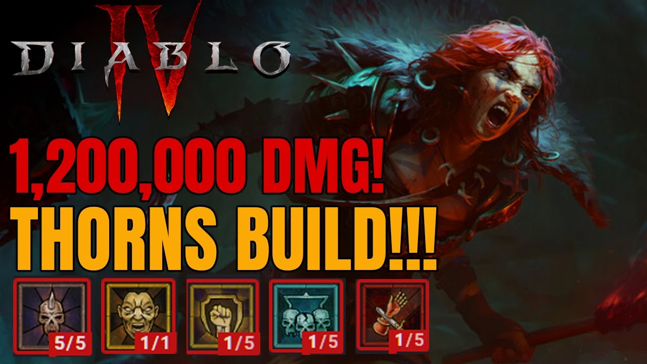 THORNS Barbarian CAN BE BROKEN In The ENDGAME!!! Skill Tree + Legendary ...