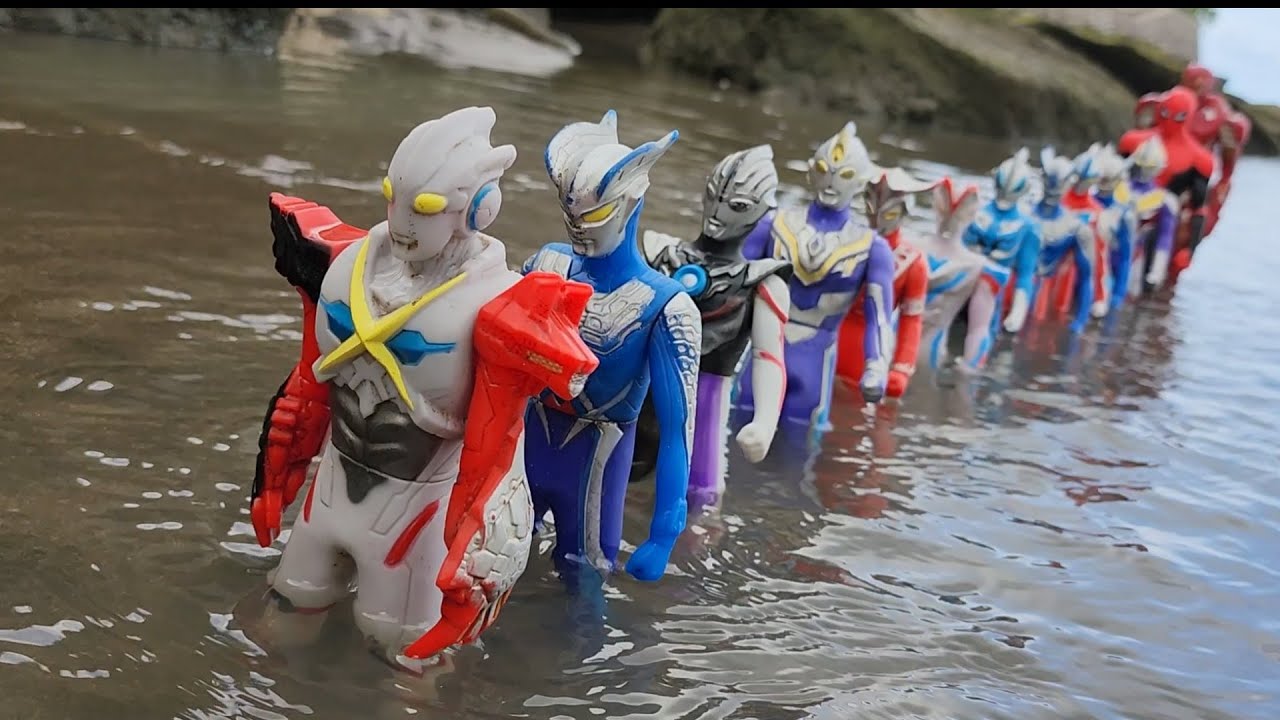 ULTRAMAN ZERO DAN ULTRAMAN X TENGGELAM DI SUNGAI, SPIDERMAN DAN ULTRAMAN GEED JATUH KE JURANG ...