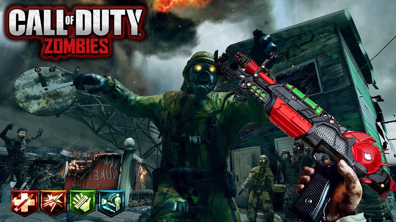 NUKETOWN ZOMBIES PERO CADA RONDA CAMBIO DE ARMA 😨 LLEGANDO A RONDA 30 ...