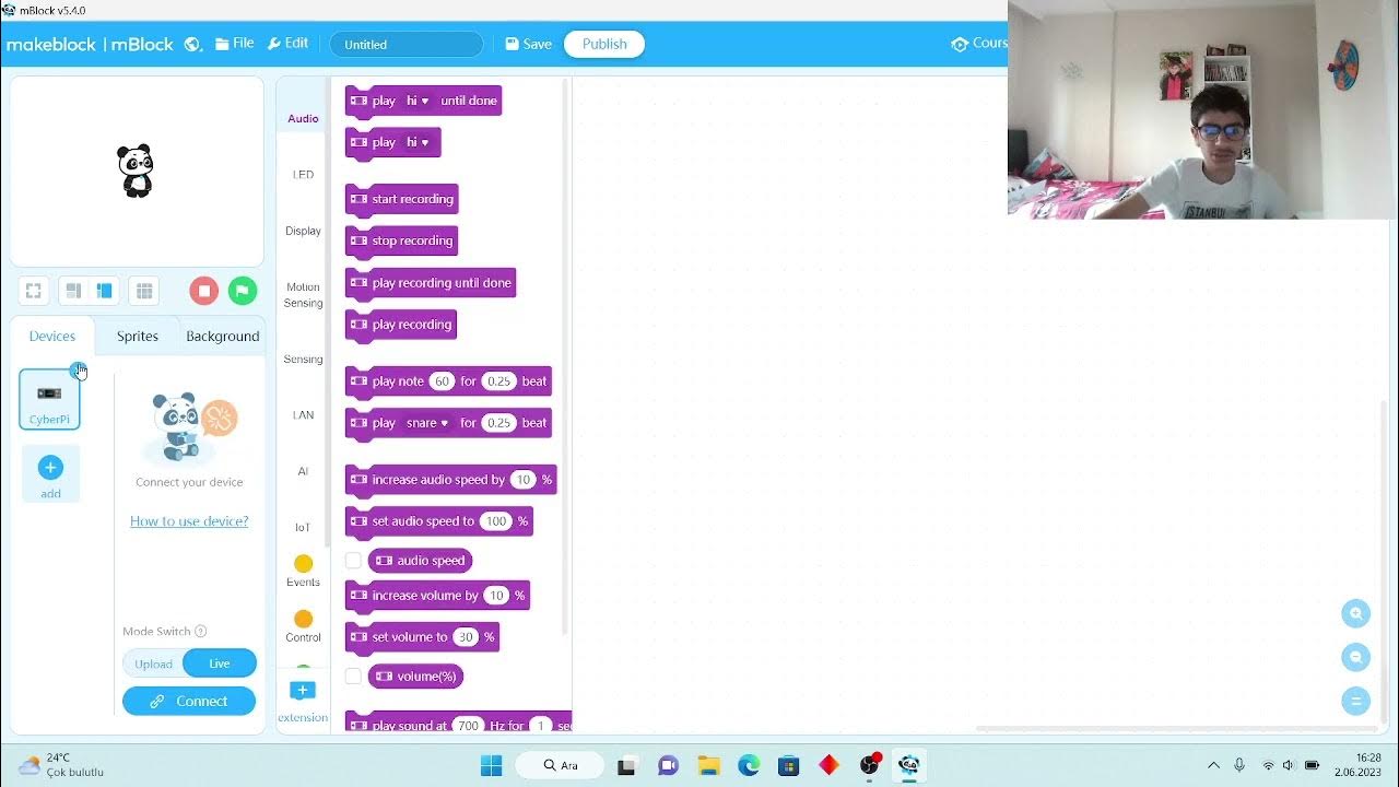 13 numaralı pin mblock - YouTube