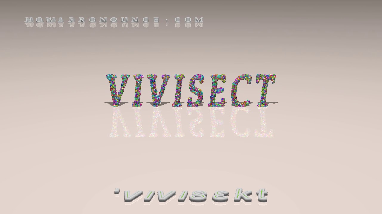 vivisect - pronunciation + Examples in sentences and phrases - YouTube