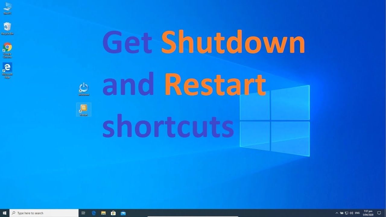 Create a shutdown shortcut on your desktop - windows shutdown icon 2020 ...