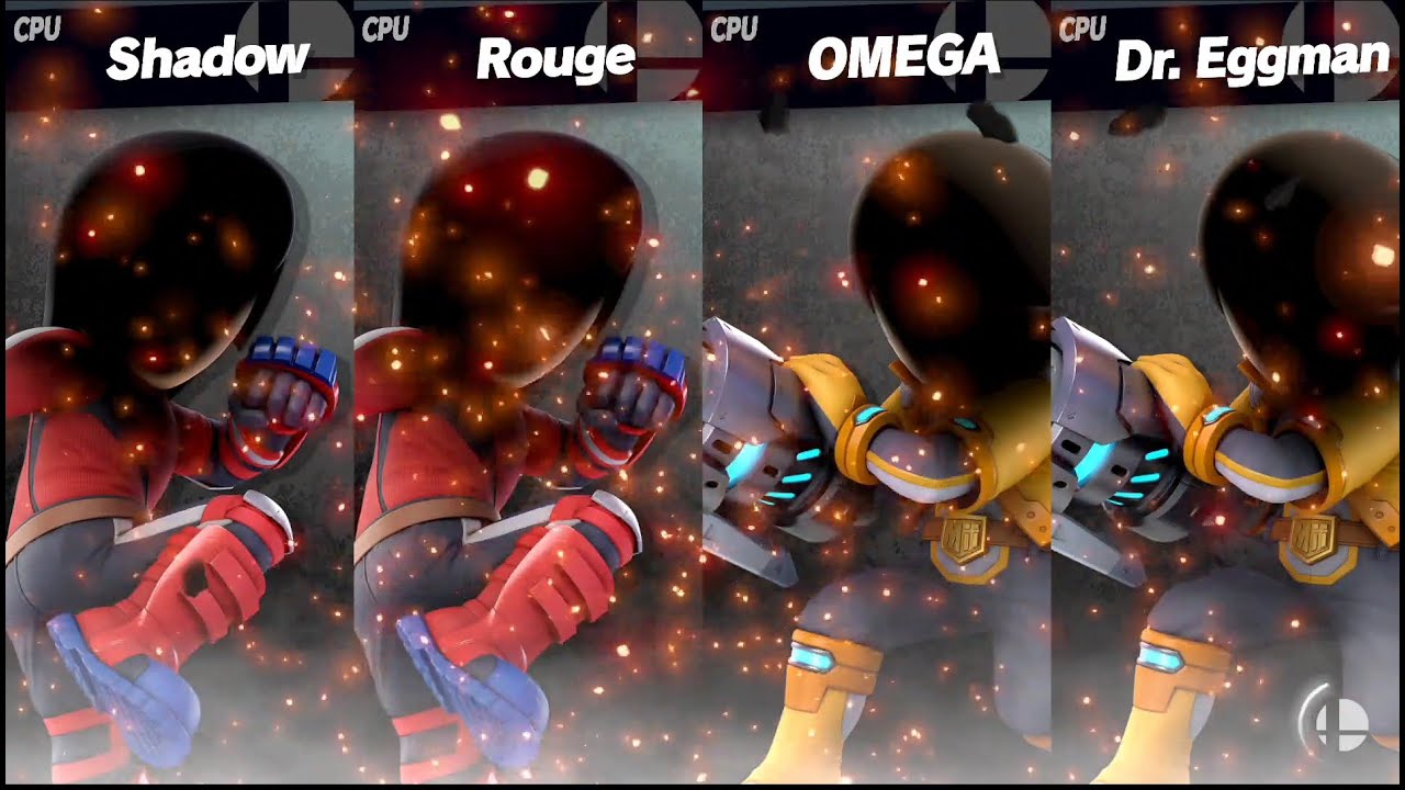 SSBU - Third Party Miis - Round 1 - Pool G - Shadow v Rouge v E-123 ...