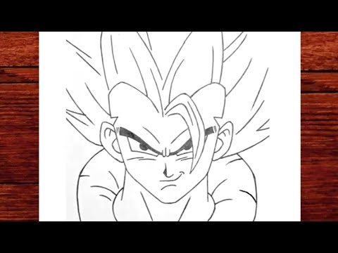 How to draw Gogeta easy step-by-step | anime drawing tutorial - YouTube