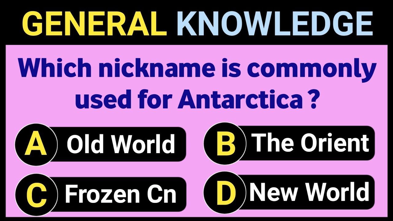 General Knowledge About Nicknames | GK Quiz - YouTube