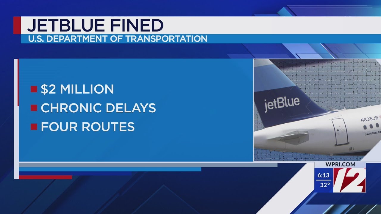 JetBlue fined $2 million for 'chronic' flight delays - YouTube