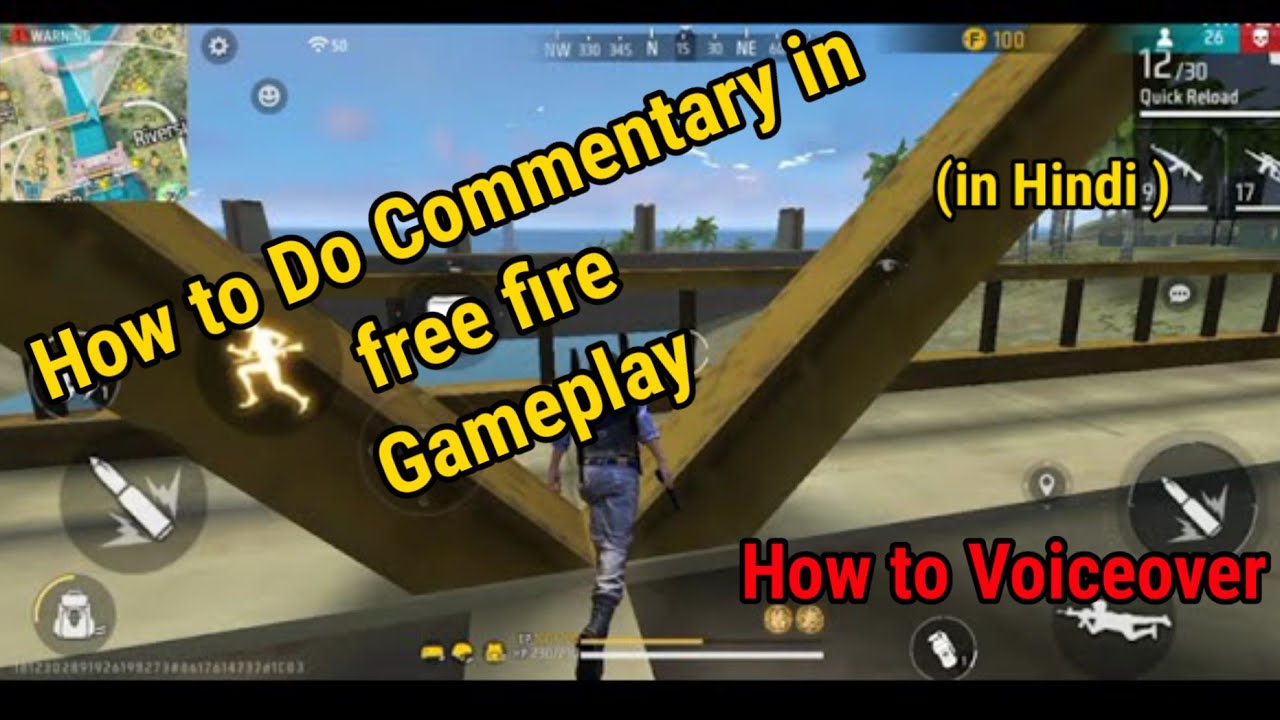 How to Commentry in Gameplay Video. How to Voice Over in free fire ...