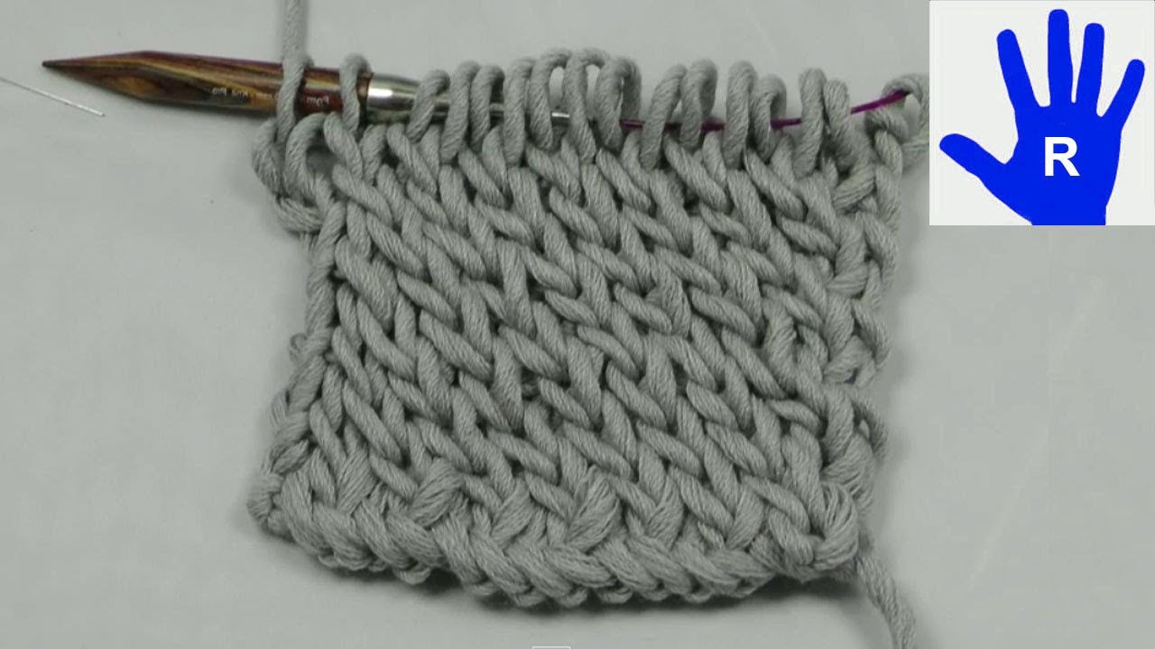 Stricken - Flechtmuster in Reihen aus hatnut cool - YouTube