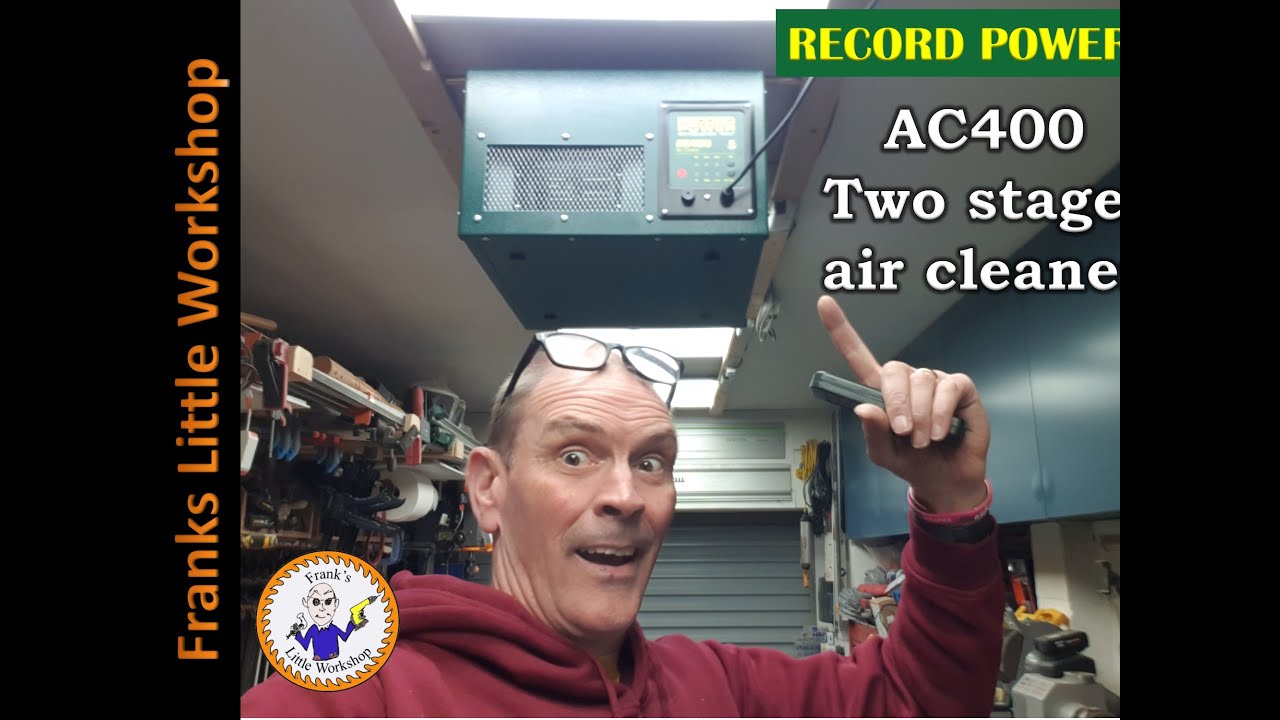 Record Power AC400 two stage air filter - YouTube