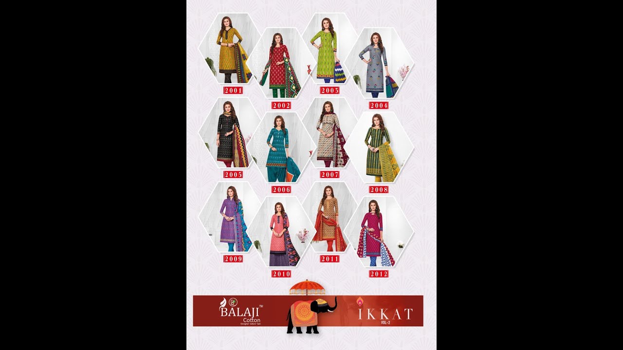 Balaji Cotton Ikkat Vol 2 Pure Cotton Dresses wholesaler||Latest ...