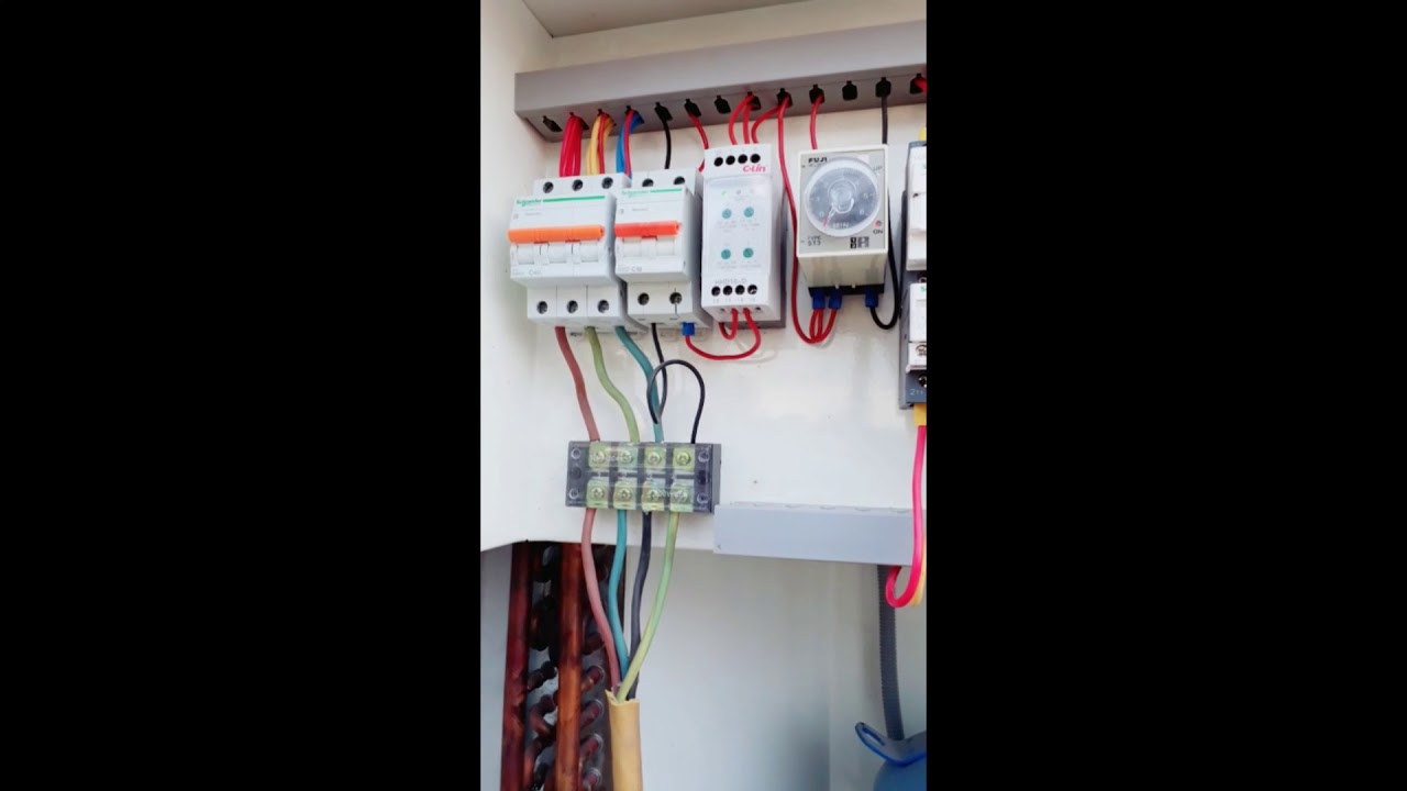 8 Ton Ac Outdoor Unit Contactor, Over load Relay And Timer. - YouTube