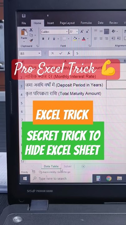 😱 Excel Pro Tricks! Secret Tricks to Hide Unhide Excel Sheets #excel #shortvideos #shorts #viral ...
