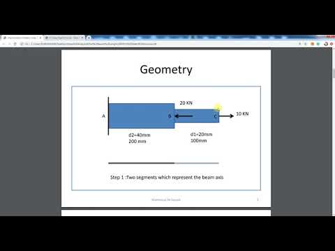 ANSYS Static Structure 1 : beams subjected to axial forces - YouTube