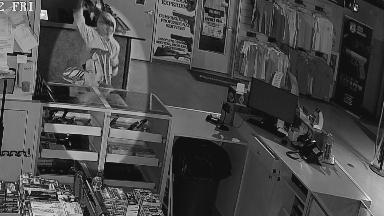 New video shows Calibers thief squeezing through window, stealing six ...