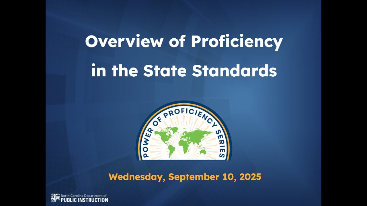 Overview of Proficiency in the State Standards - YouTube