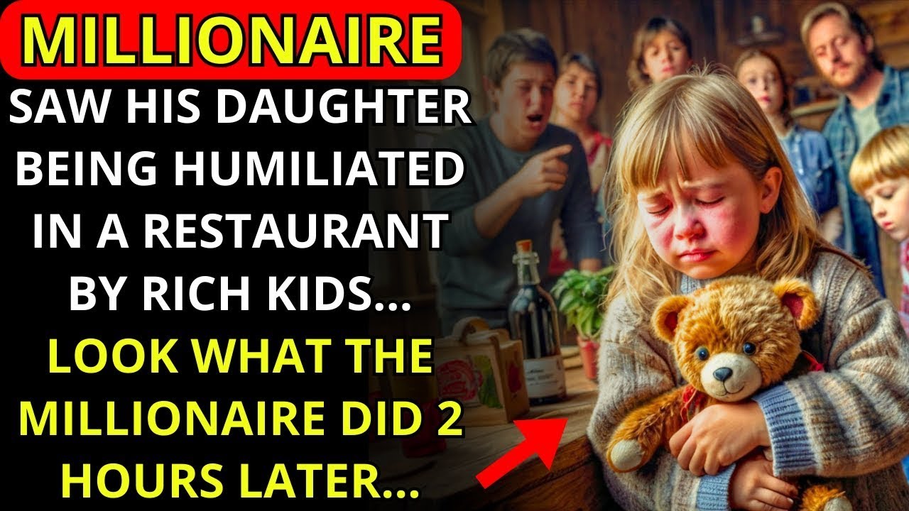 MILLIONAIRE SEES HIS DAUGHTER BEING HUMILIATED IN A RESTAURANT BY RICH ...