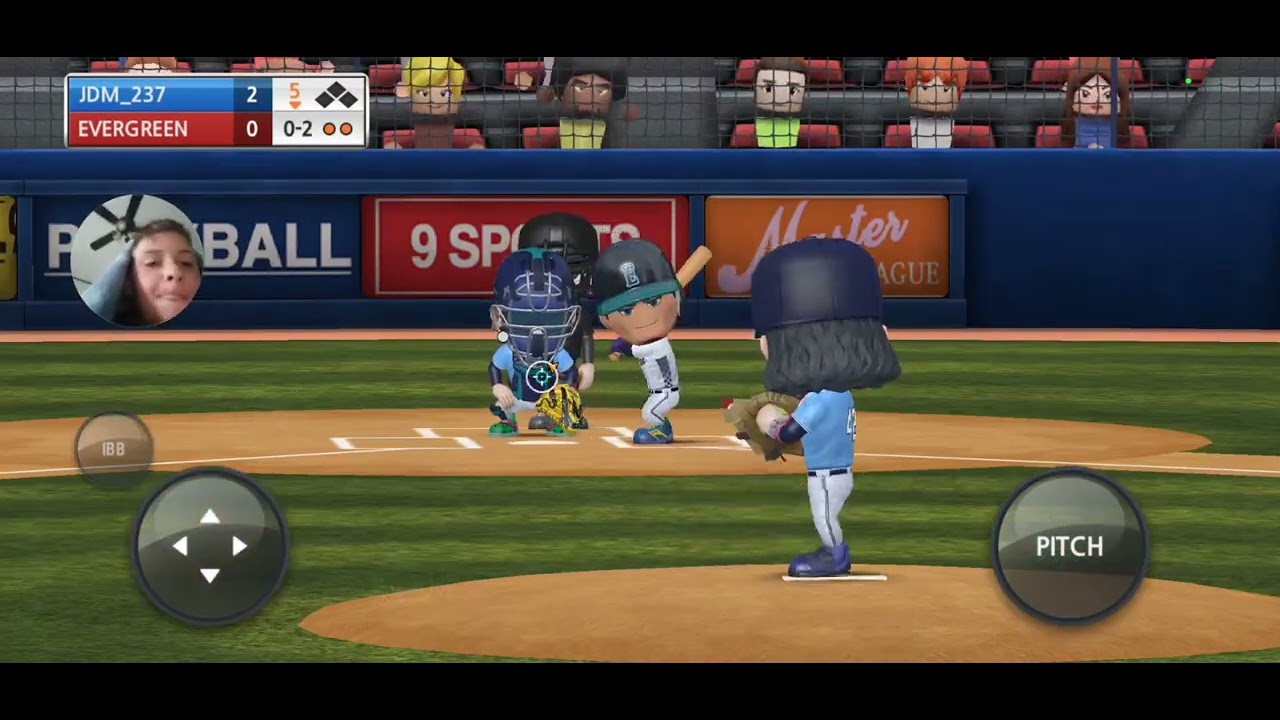 I played baseball 9 and tried to throw a perfect game - YouTube