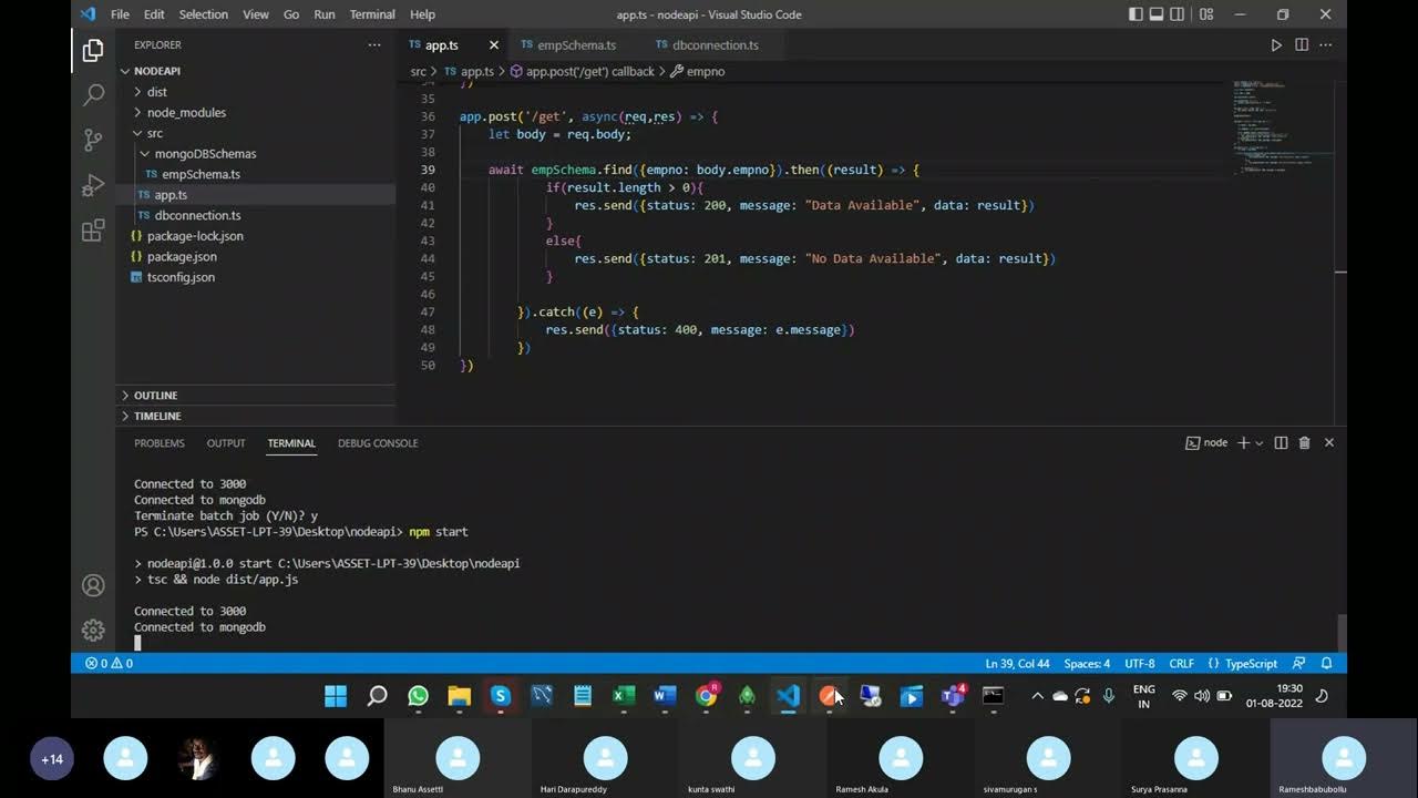 Part 6 Node API to get the documents from MongoDB Collection - YouTube
