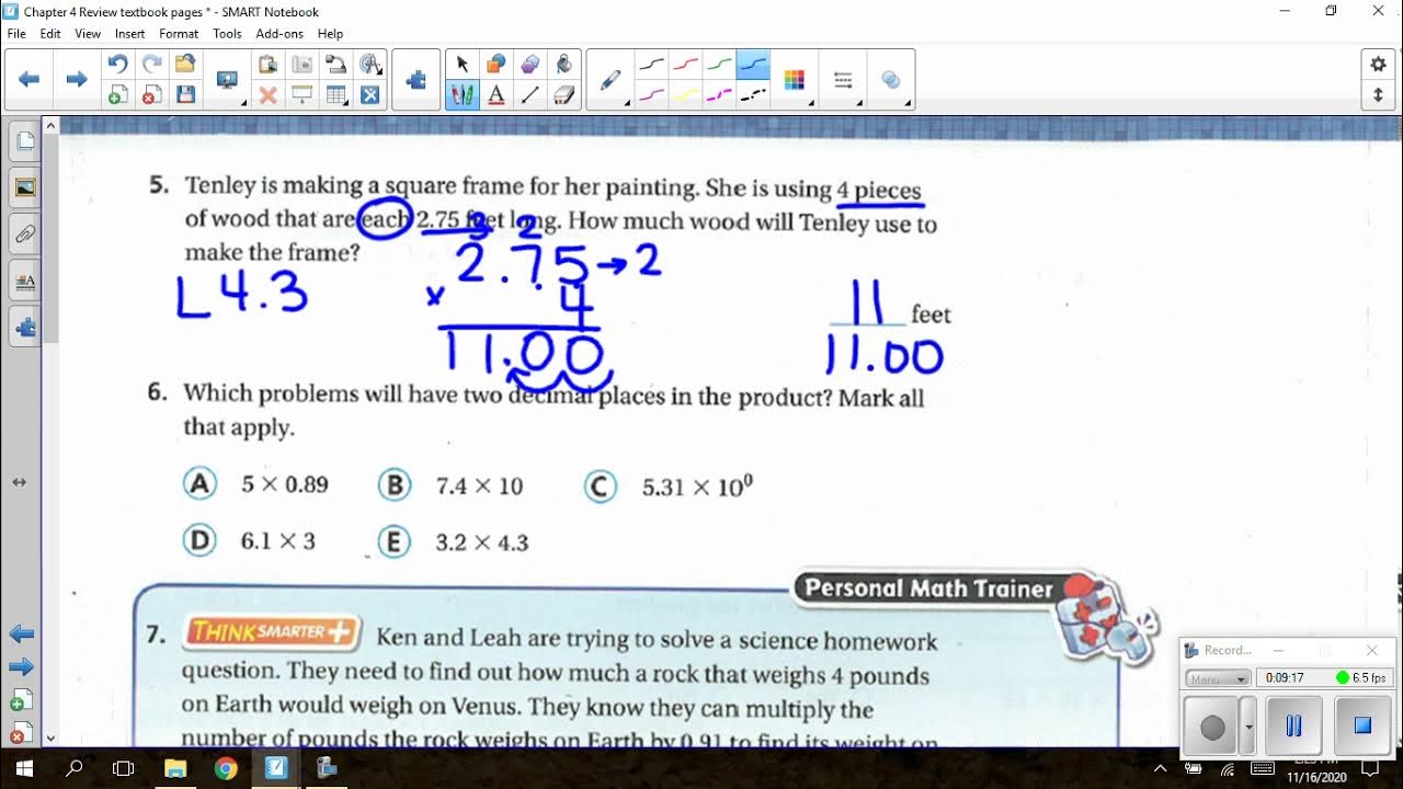 Go Math Grade 5 Chapter 4 Review video - YouTube