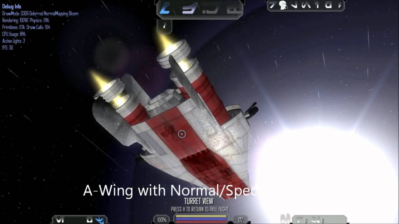 A-Wing - Improved Model and new specular and normal map - YouTube