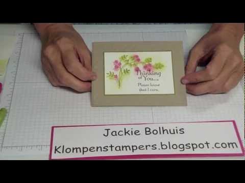 Simple Stamping Techniques--Watercolor Look - YouTube