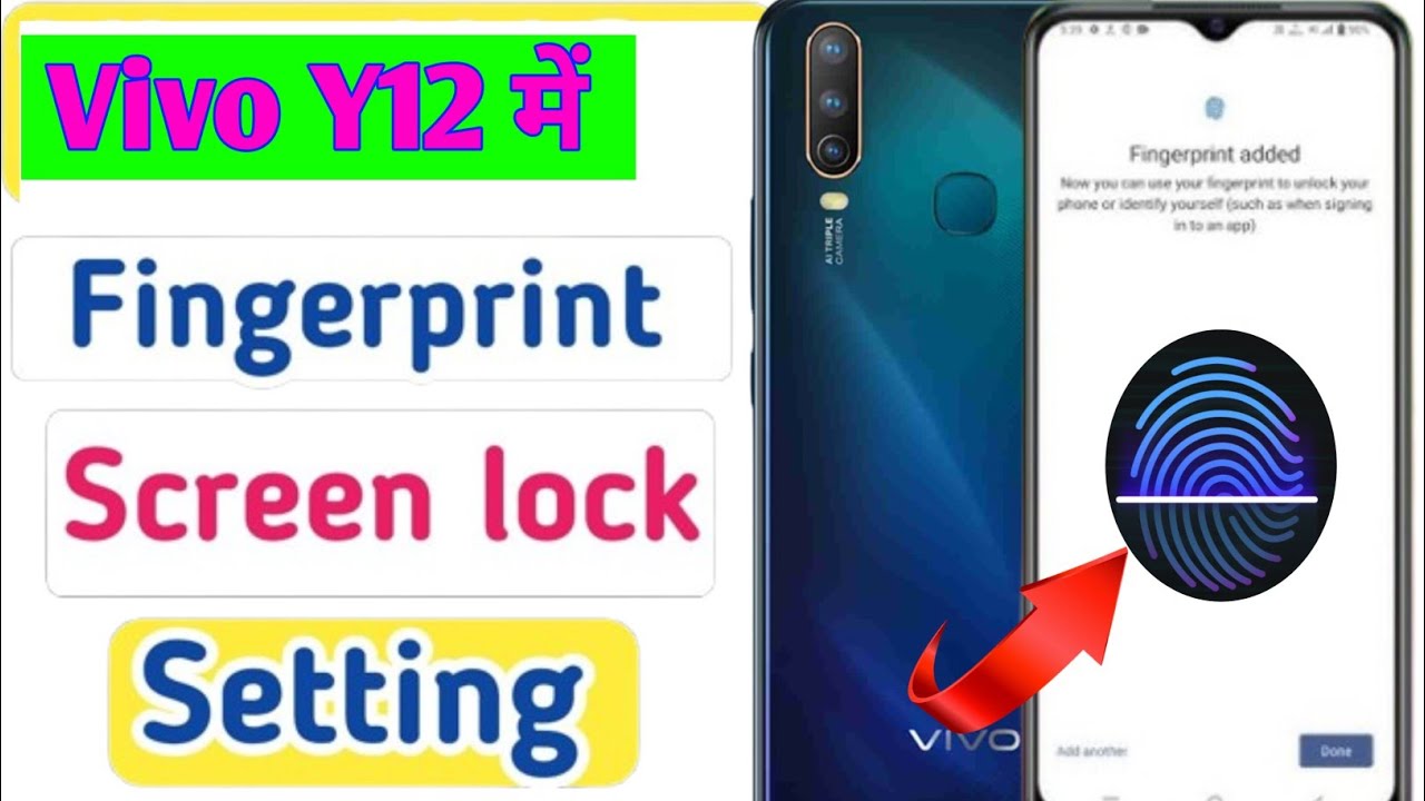 Vivo y12 fingerprint screen lock | how to set fingerprint lock vivo y12 ...