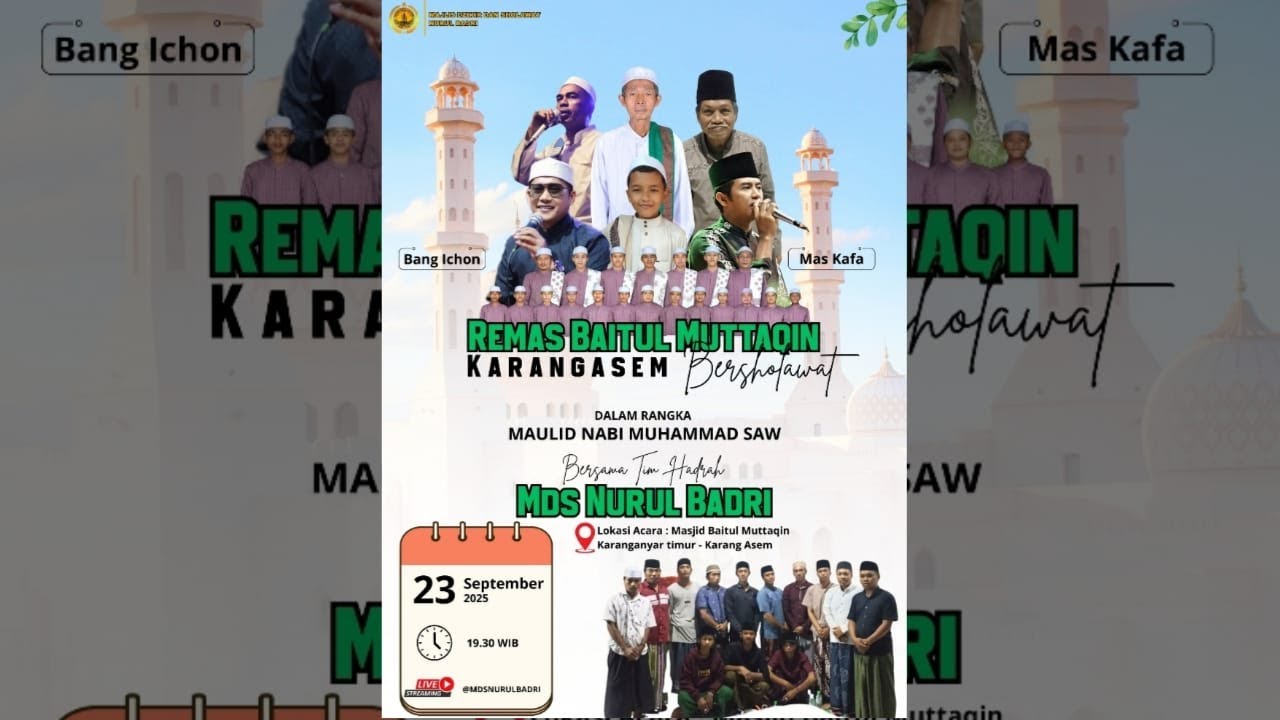 REMAS BAITUL MUTTAQIN KARANGASEM BERSOLAWAT BERSAMA MAJLIS MDS NURUL ...