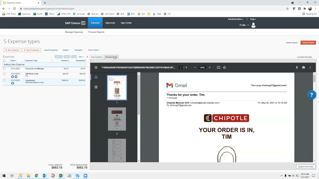 4 Expense Types in Concur - YouTube