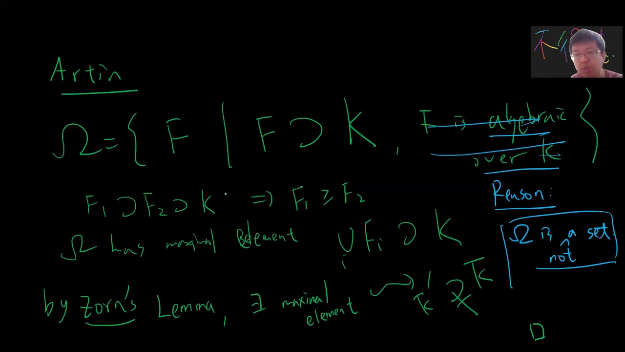 algebraically closed and Algebraic Closure and its existence - YouTube
