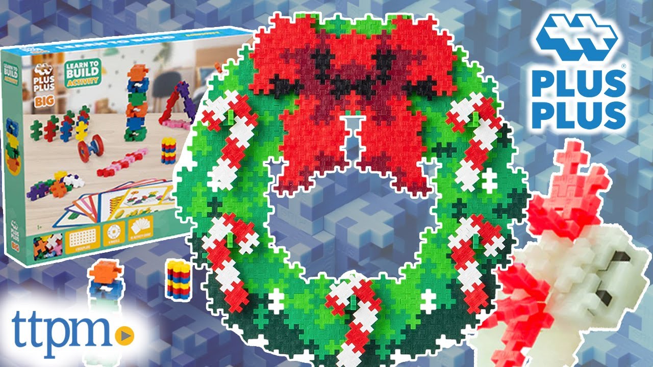 Plus Plus Big Learn to Build Activity, Puzzle By Number Wreath, Sports ...