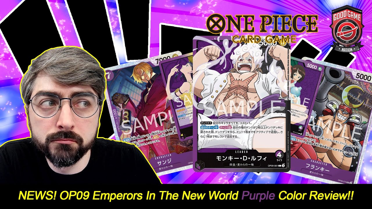 One Piece TCG - OP09 Emperors in the new world Color Review - Purple ...