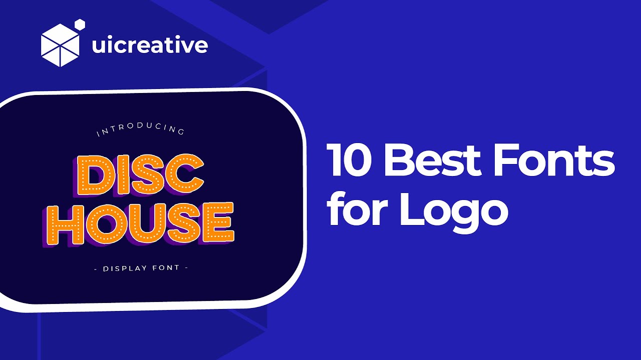 10 Best Fonts for Logo - YouTube