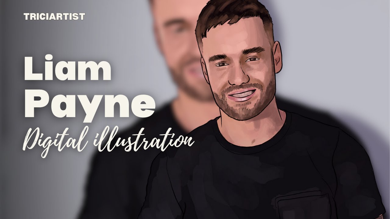 Drawing One Direction's Liam Payne - Art Process - YouTube