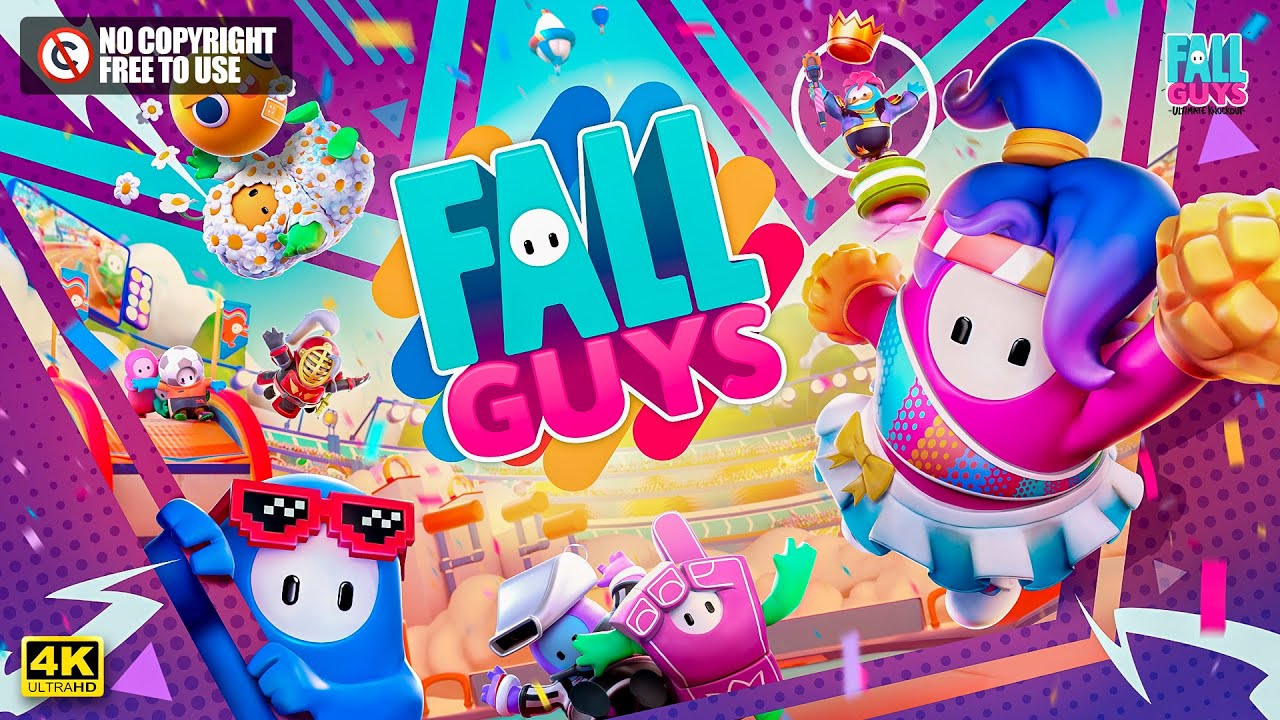 Fall Guys Gameplay - 2 [ No Copyright / Free To Use ] 4K 60fps - YouTube