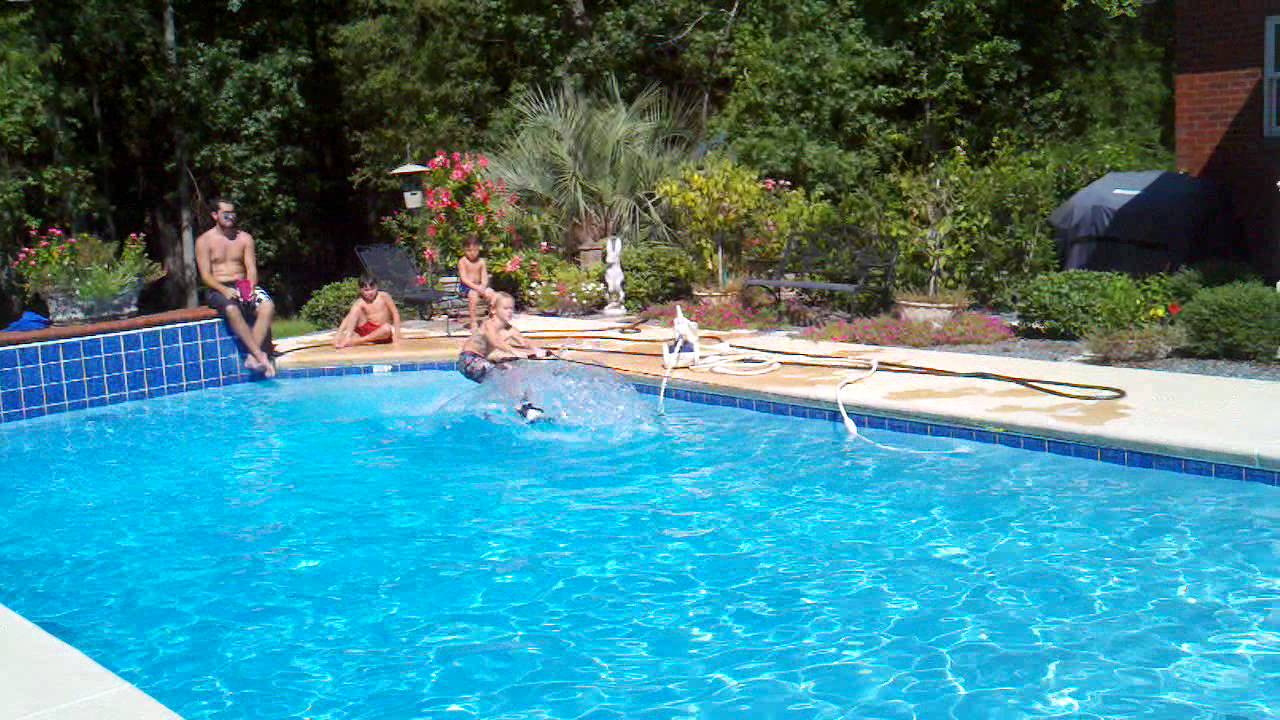Swimming pool wakeboarding - YouTube