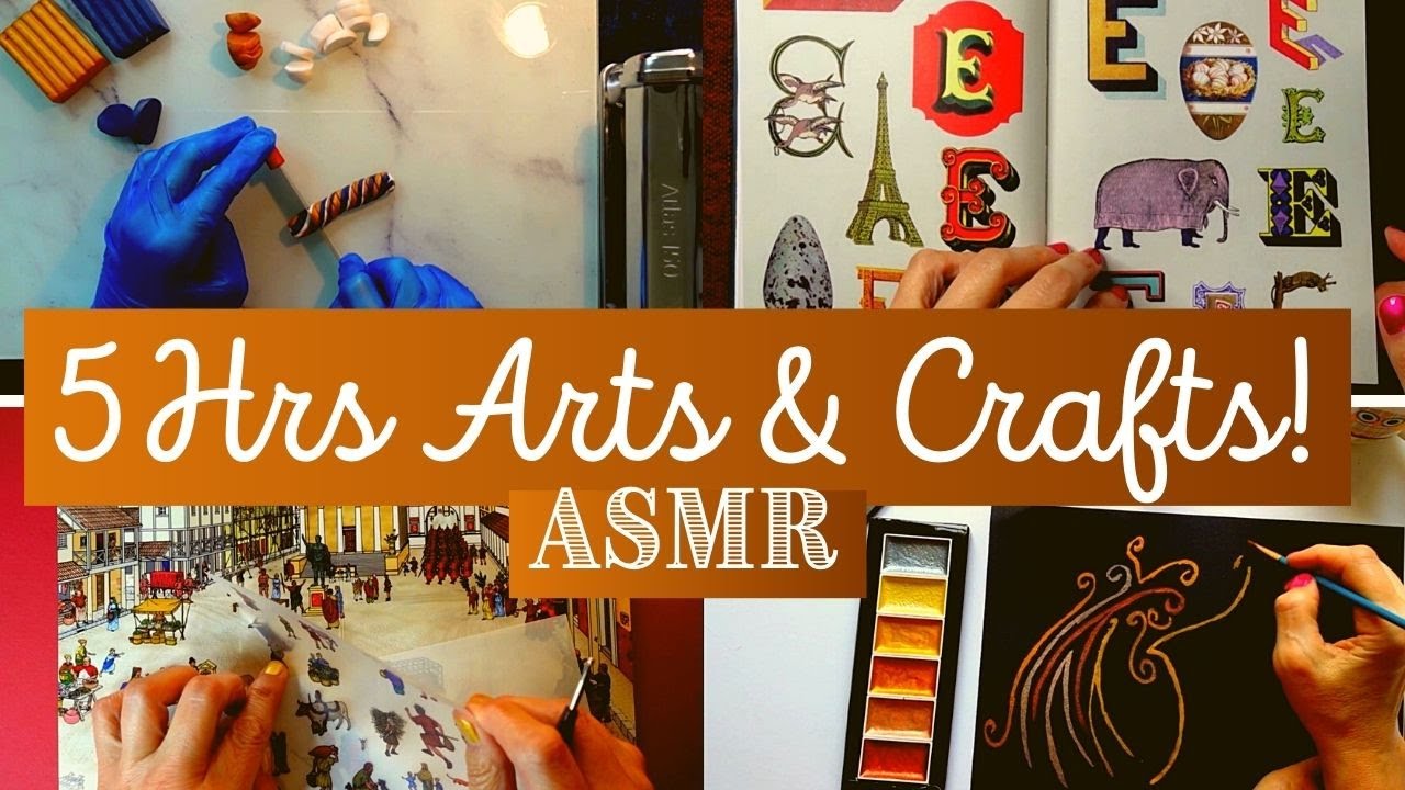 ASMR | 5 Hours of Arts & Crafts! Whispered Compilation - YouTube