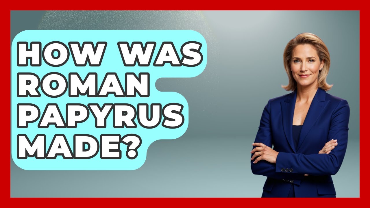 How Was Roman Papyrus Made? - All About Rome - YouTube